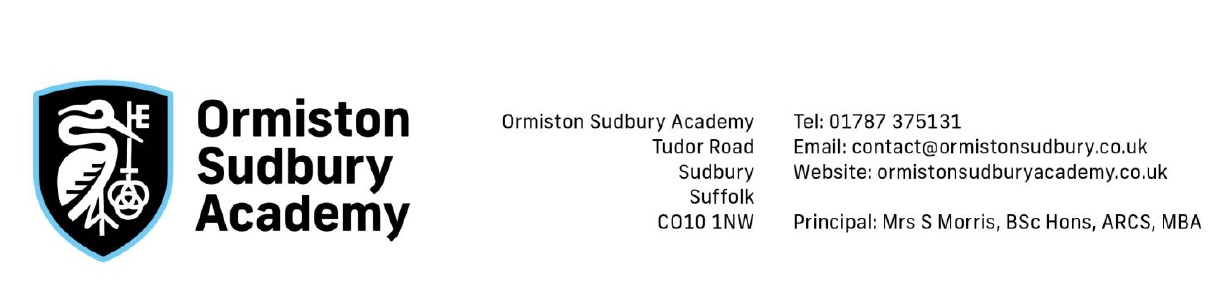 Ormiston Sudbury Academy - New logo for OSA
